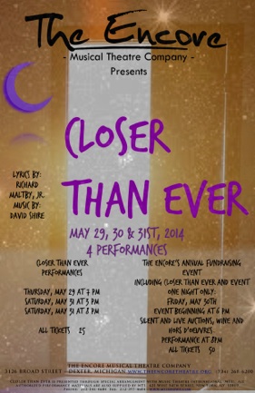 Romantic and Fun “Closer than Ever” at Encore Musical Theatre Company ...